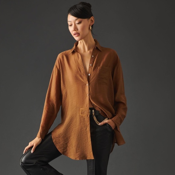 Pilcro | Tops | Anthropologie Pilcro Sheer Buttondown Blouse | Poshmark